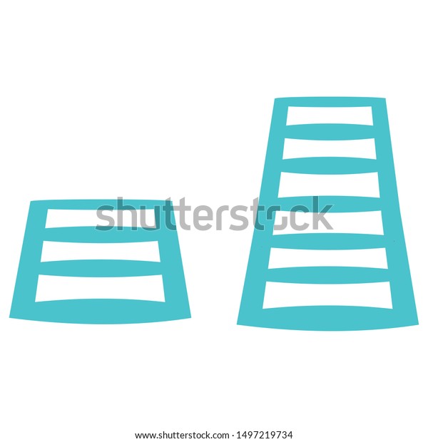 Cyan Book Rack Cartoon Vector Image Stock Vector (Royalty Free ...