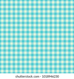 Cyan Checkered Textile Products Texture Gingham Stock Vector (Royalty ...