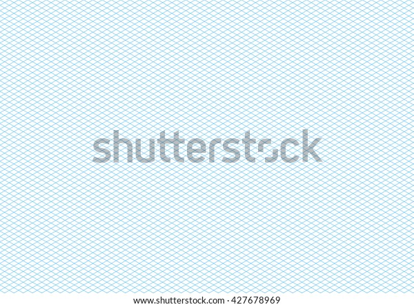 Cyan Color Isometric Grid On White Stock Vector (Royalty Free) 427678969