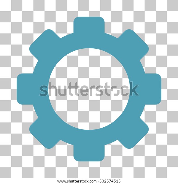 Cyan Gear Interface Icon Vector Pictograph Stock Vector (Royalty Free ...