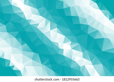 Cyan White Lines Abstract Low Poly Stock Vector (Royalty Free ...