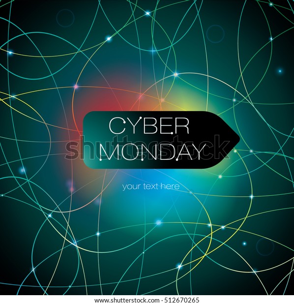 Cyber Bright Background Stylized Board Semiconductors Stock Vector ...