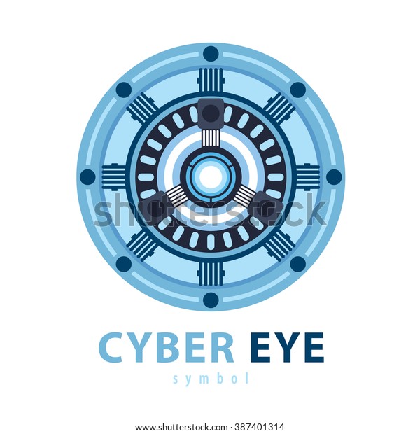 Cyber Eye Symbol Icon Isolated On Stock Vector (Royalty Free) 387401314 ...