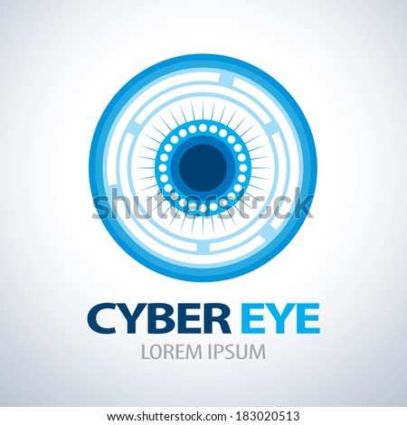 Cyber Eye Symbol Icon Vector Illustration Stock Vector (Royalty Free ...