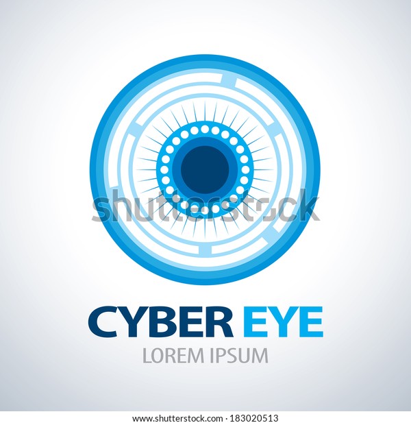 Cyber Eye Symbol Icon Vector Illustration Stock Vector (Royalty Free ...