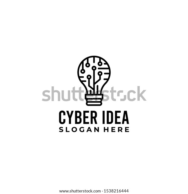 Cyber Idea Logo Design Vector Image Stock Vector (Royalty Free ...