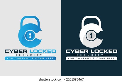 Cyber Locker Security Logo Design Your Stock Vector (Royalty Free ...