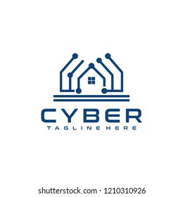 Cyber Logo Design Vector Template Stock Vector (Royalty Free ...