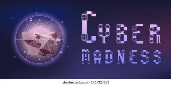 Cyber Madness Creative Template Web Print Stock Vector (Royalty Free) 1467327683 | Shutterstock