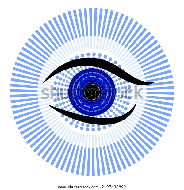 Cyber Robot Eye Symbol Icon Vector Stock Vector (Royalty Free ...