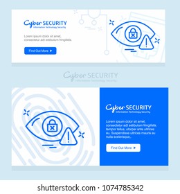 Cyber Security Banner Design Vector Stock Vector (Royalty Free ...