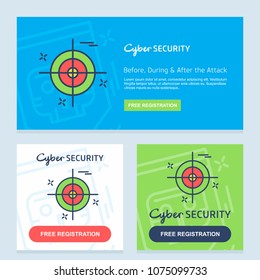 Cyber Security Banner Design Vector Stock Vector (Royalty Free ...