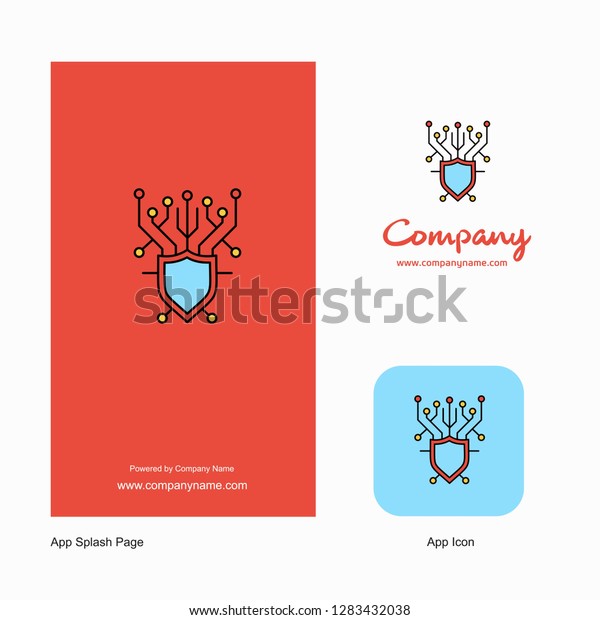 Vektor Stok Cyber Security Company Logo App Icon (Tanpa Royalti ...