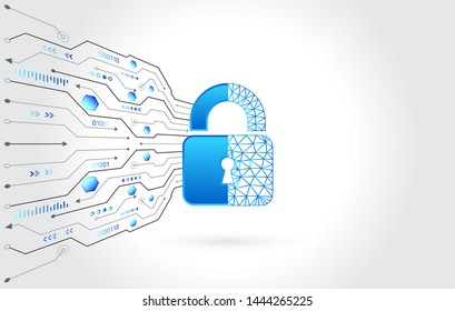 Cyber Security Data Privacy Protection Vector Stock Vector (Royalty ...