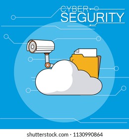 Cyber Security Emblem Stock Vector (Royalty Free) 1130990717