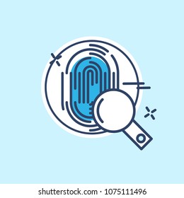 Cyber Security Icon Light Blue Background Stock Vector (Royalty Free ...