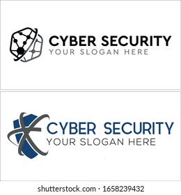 Cyber Security Logo Design Hexagon Dot Stock Vector (Royalty Free ...