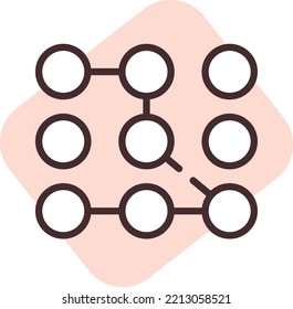 Cyber Security Pin Illustration Vector On Stock Vector (Royalty Free ...