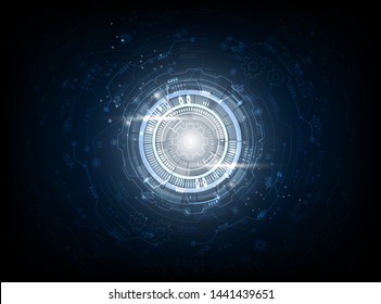 Cyber Technology Vector Wallpapertechnology Network Stock Vector ...
