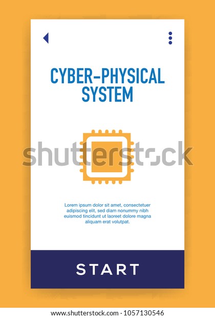 Cyberphysical System Icon Stock Vector (Royalty Free) 1057130546 ...