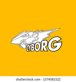 Cyborg Logo Icon Robot Artificial Intelligence Stock Vector (Royalty ...
