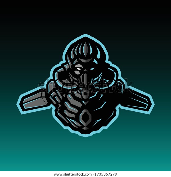 Cyborg Mascot Esport Logo Vector Graphic Stock Vector (Royalty Free ...