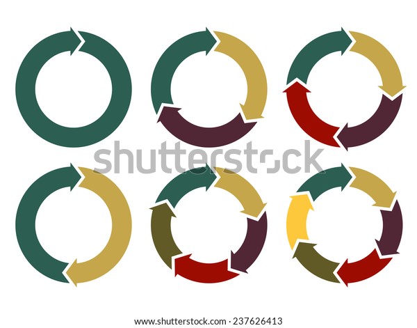 Diagramas de flecha de ciclo, flechas: vector de stock (libre de ...