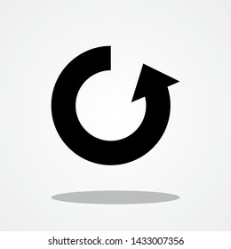 Cycle Arrow Icon Gray Shadow Stock Vector (Royalty Free) 1433007356 ...