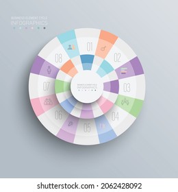 Cycle Chart Infographic Template Diagram Graph Stock Vector (Royalty ...