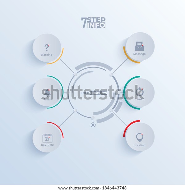 Cycle Chart Vector Infographic Template Diagram Stock Vector (Royalty ...