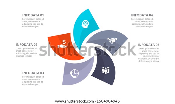 Cycle Diagram Infographic Modern Infographic Design Stock Vector ...