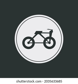 Cycle Symbol On White Circle Background Stock Vector (Royalty Free ...
