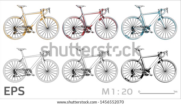 Cycle Vector Icons Set Architectural Drawing Stock Vector (Royalty Free ...