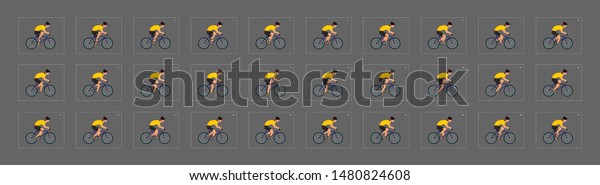 Cycling Animation Sprite Sheet Cycling Frame: Vector có sẵn (miễn phí ...