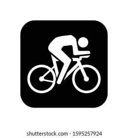 Cycling Icon Vector Black White: เวกเตอร์สต็อก (ปลอดค่าลิขสิทธิ์ ...