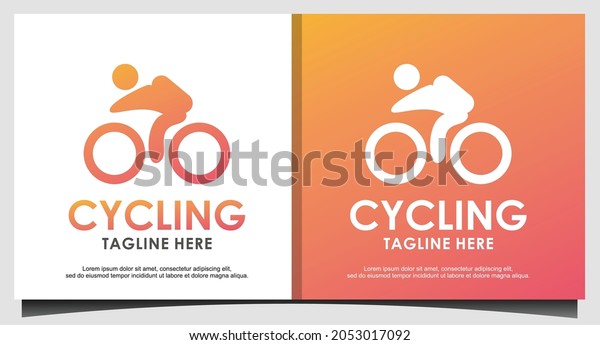 Cycling Logo Design Template Vector: เวกเตอร์สต็อก (ปลอดค่าลิขสิทธิ์ ...