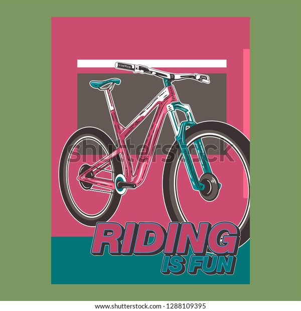 Cycling Poster Design Template Vector Illustration Stock Vector ...