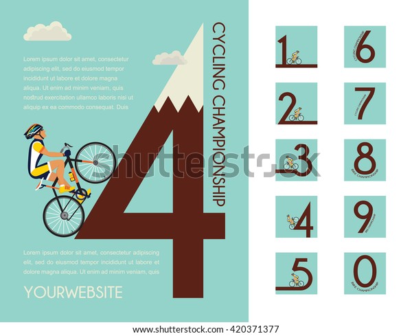Cycling Race Poster Design Stock Vector (Royalty Free) 420371377 ...