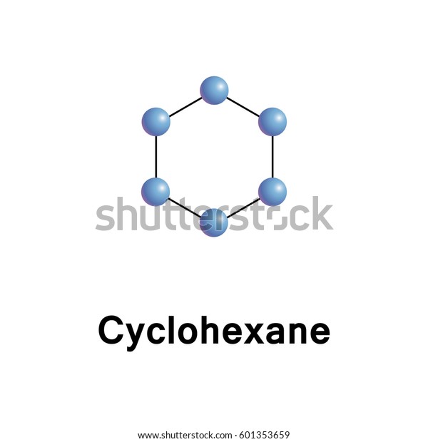 Cyclohexane Cycloalkane Molecular Formula C6h12 Cyclohexane Stock ...