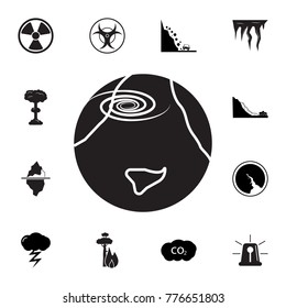 Cyclone Icon Set Natural Disasters Icon Stock Vector (Royalty Free ...
