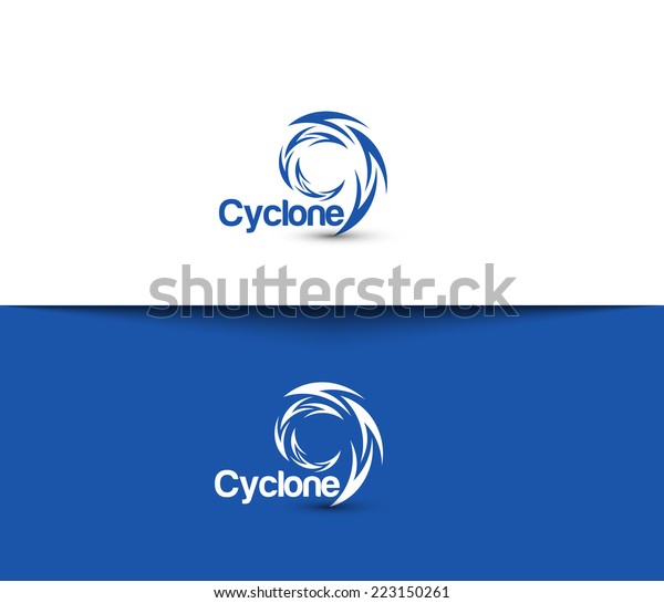 Cyclone Icons Logo Design Use Stock Vector (Royalty Free) 223150261