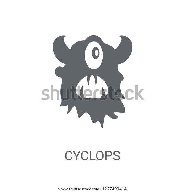 Cyclops Icon Trendy Cyclops Logo Concept Stock Vector (Royalty Free ...