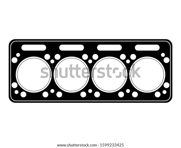 Cylinder Head Gasket Vector Design Stock Vector (Royalty Free ...