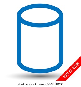 Cylinder Icon Packaging Simple Geometric Shape Stock Vector (Royalty ...