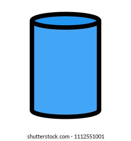 Cylinder Shape Diagram Stock Vector (Royalty Free) 1112551001 ...