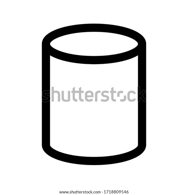 Cylinder Shape Illustration Vector Graphic Icon Stock Vector (Royalty ...