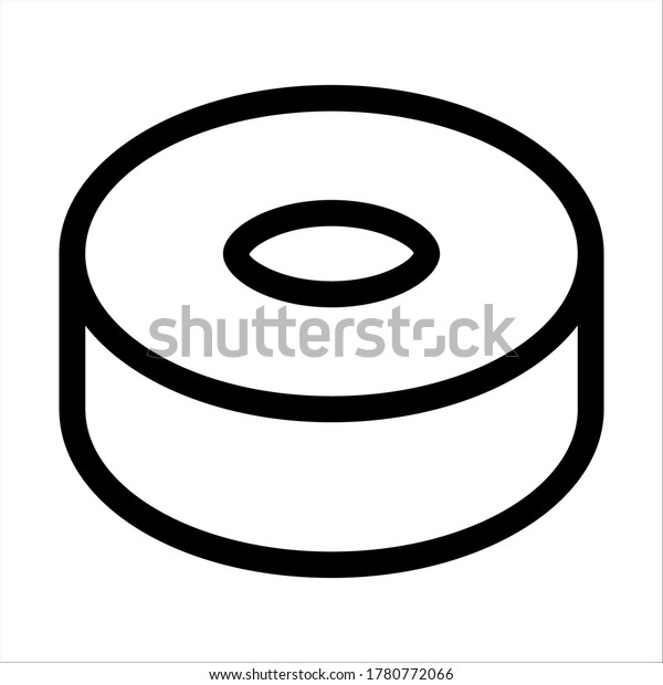 Cylinder Shape Illustration Vector Graphic Icon Stock Vector (Royalty ...