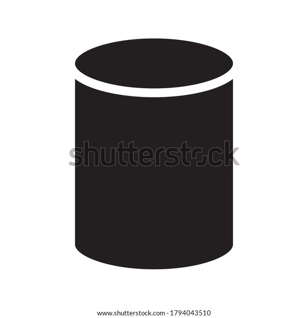 Cylinder Shape Illustration Vector Graphic Icon Stock Vector (Royalty ...