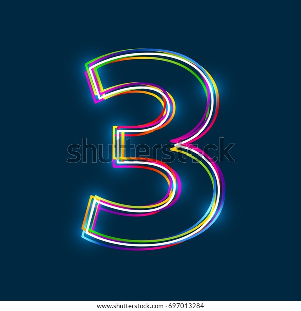 Cyrillic Capital Letter Ze Multicolor Outline Stock Vector (Royalty ...