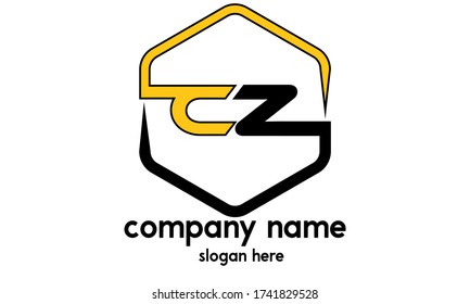 Cz Logo Letter Cz Design Vector Stock Vector (Royalty Free) 1741829528 ...